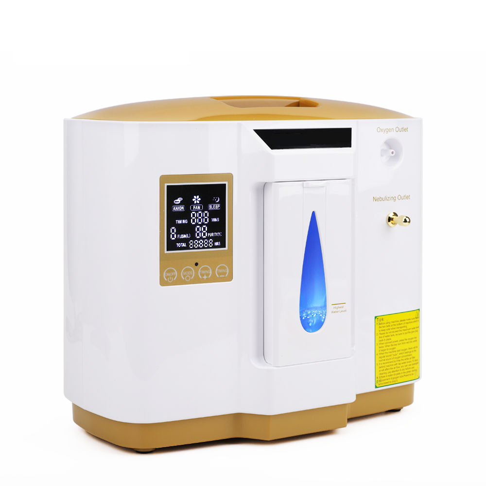 Portable gold lightweight commercial oxygen concentrator with ...