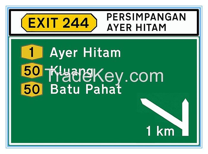 Malaysia Road Traffic Expressway Interchange Sign, Malaysia Road ...