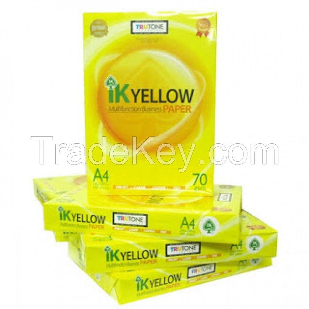 IK Yellow A4 Copy Paper 80gsm, 75gsm, 70gsm By KONKONG ASIAN COMPANY ...
