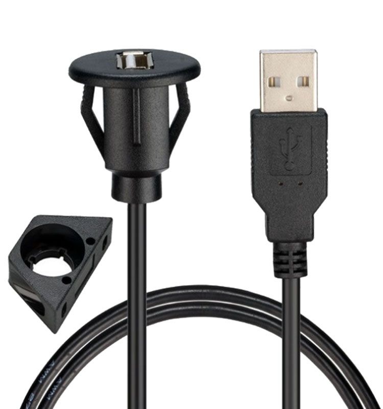 2.0 3.0 Round Connector Panel Mount Male To Female Shielded High Speed ...