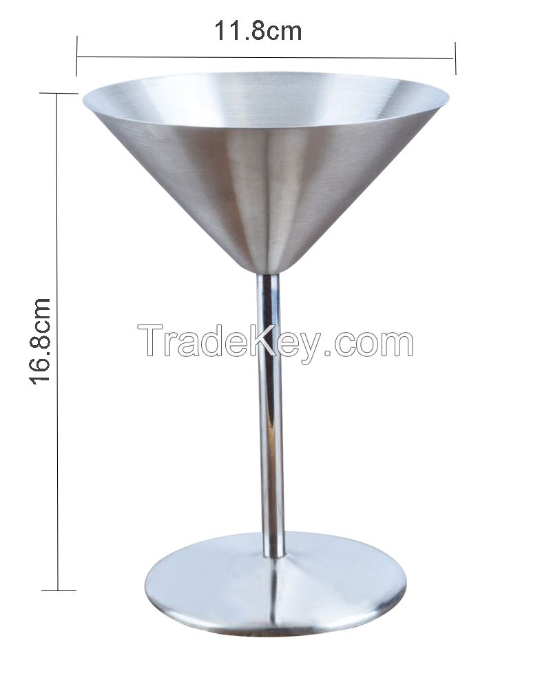 Stainless Steel Cocktail Martini Glass By Silver Craft,