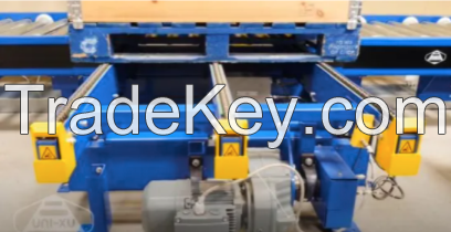 90 Degree Transfer Conveyor Tri-Chain Pallet Conveyor Powered Chain ...