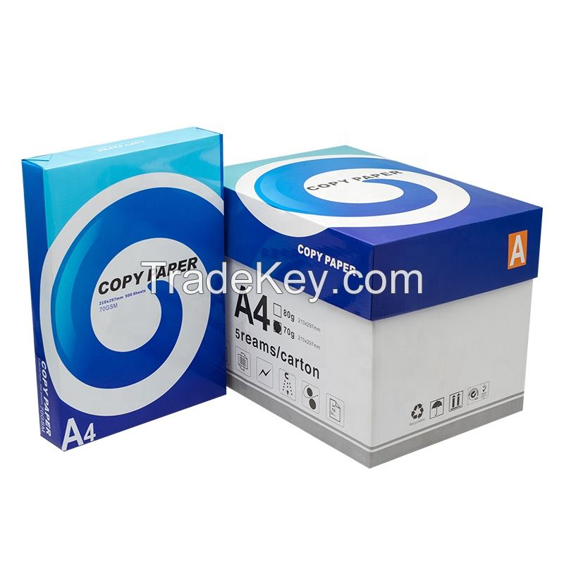 OEM 70GSM 75GSM 80GSM 100% Pulp A4 Paper Copier 500 Sheets/Ream - 5 Reams/Box A4 Copy Paper By ...