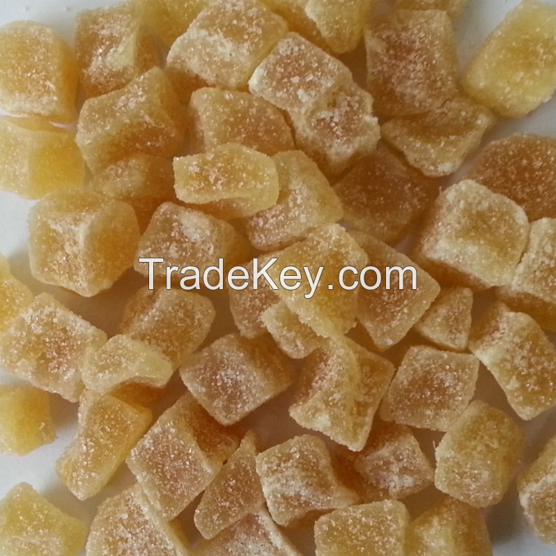 Crystallized (Sugared) Ginger Cube By Guvile Gobla trading, South Africa