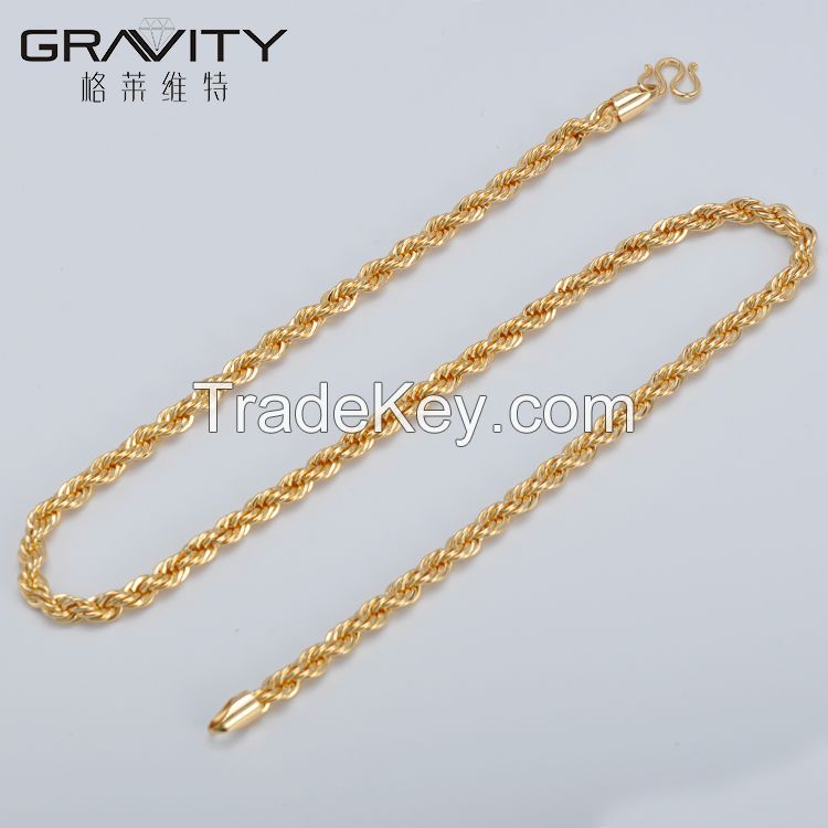 New 2017 indian dubai statement jewelry men fashion simple 18K 24K gold ...