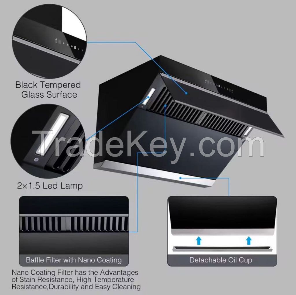 Tieasy 900 CFM 30 inch Wall Mount or Under Cabinet Heating Auto ...