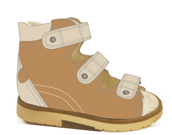 4815618-1 Kids Leather Orthopedic shoes Children therapeutic sandal ...