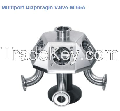 Multiport Diaphragm Valve /Multiple Channel Diaphragm Valve/Multiport ...