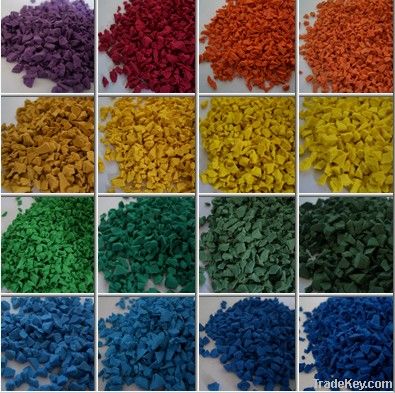 EPDM Color rubber particles By Lianyungang De Xiang New Materials Co., Ltd,