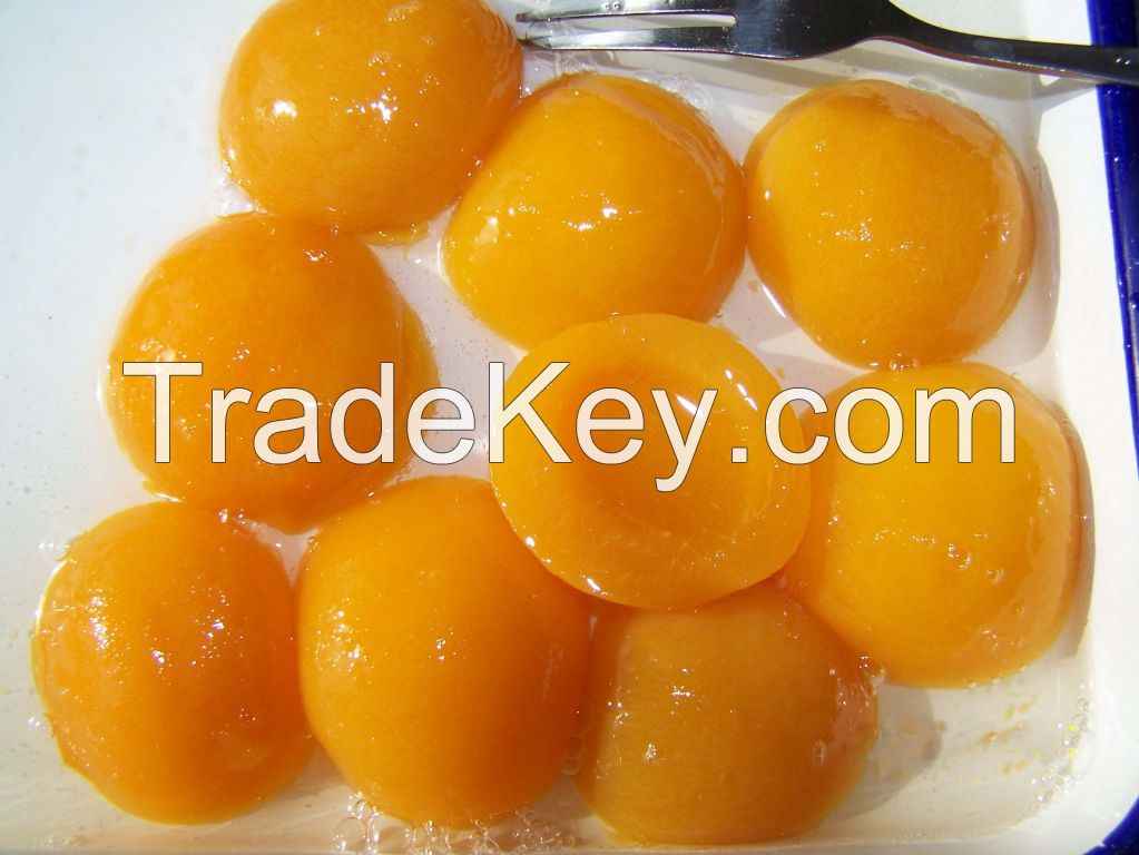 Canned Yellow Peach halves in pear juice By Tianjin Kunyu International ...